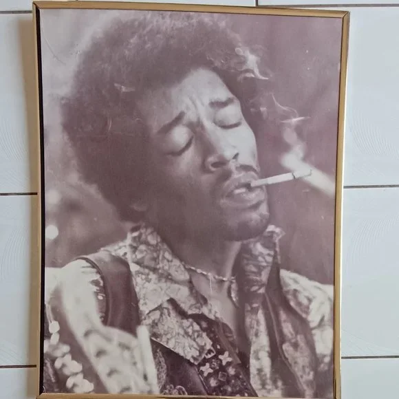 Jimi Hendrix Smoking Poster